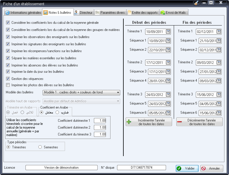 Documentation de AdmiSco : Calcul des notes - Introduction